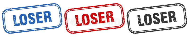 Loser Sign. Loser Round Isolated Ribbon Label Stock Vector ...