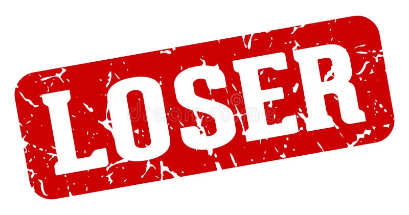 Loser Rectangular Sign. Loser Stamp Stock Vector - Illustration of ...