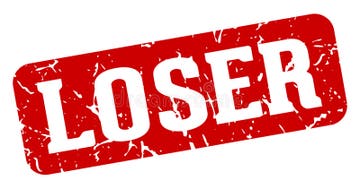 Loser Rectangular Sign. Loser Stamp Stock Vector - Illustration of ...