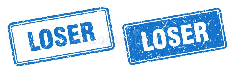 Loser Stamp Set. Loser Square Grunge Sign Stock Vector - Illustration ...