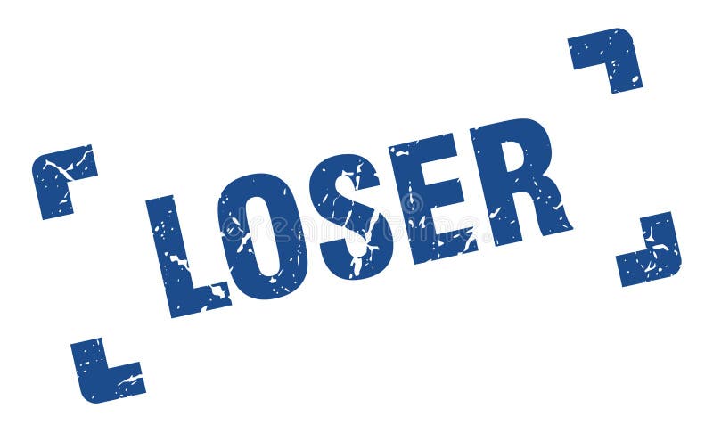 Loser Stamp. Square Grunge Sign Isolated on White Background Stock ...