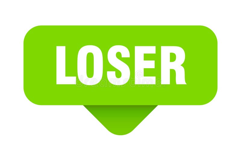 Loser Sticker. Loser Sign on Transparent Background Stock Vector ...
