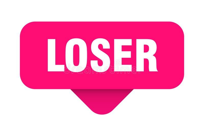 Loser Sticker. Loser Sign on Transparent Background Stock Vector ...