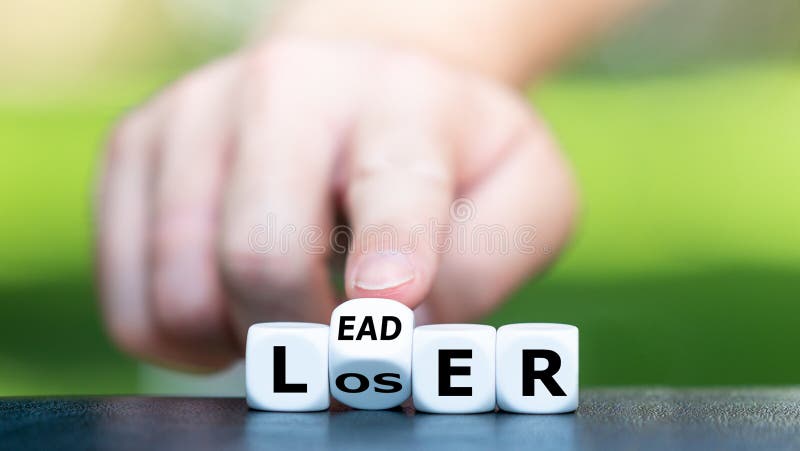 From a Loser To a Leader Concept. Stock Photo - Image of success, flip ...