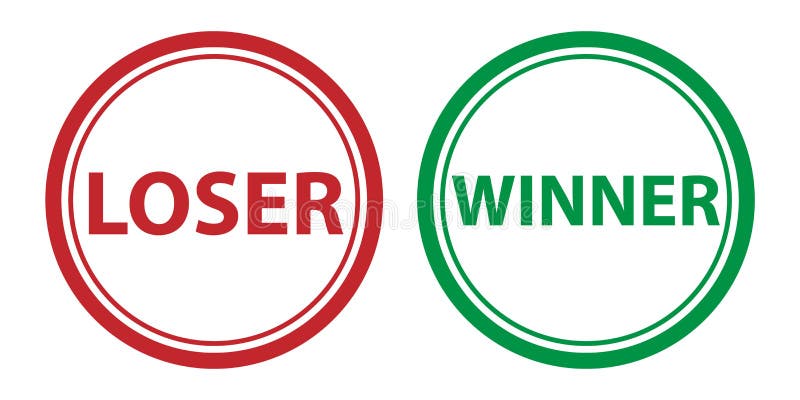 Loser Winner Rubber Stamp Vector Illustration Stock Vector ...