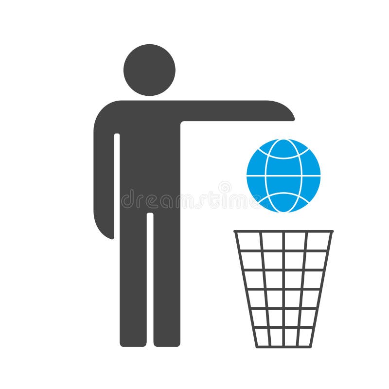 We are Losing Earth Vector Icon Stock Vector - Illustration of ...