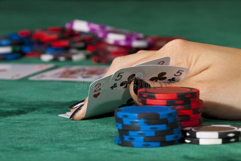 Losing hand in poker stock photo. Image of green, play - 63916344