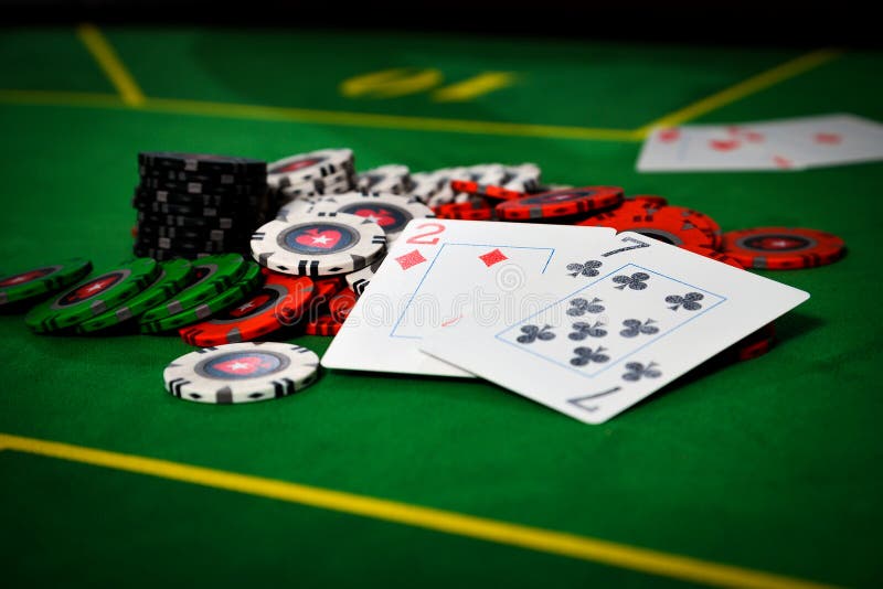 Losing hand in poker stock photo. Image of green, play - 63916344