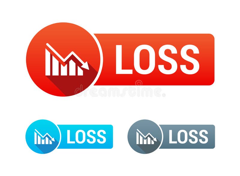 Loss Banner Vector stock vector. Illustration of economy - 198330135