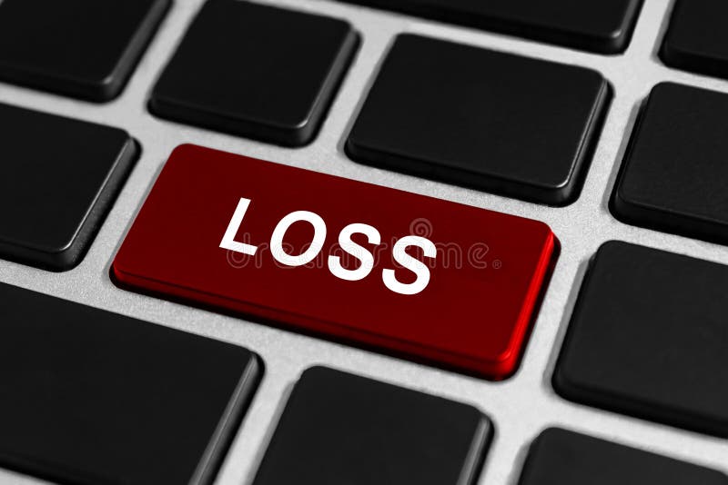 Loss button on keyboard stock image. Image of risk, strategy - 37113931
