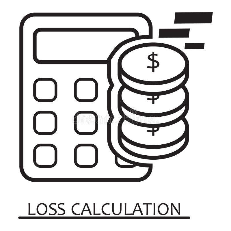 Loss Calculation. Vector Illustration Decorative Design Stock Vector ...