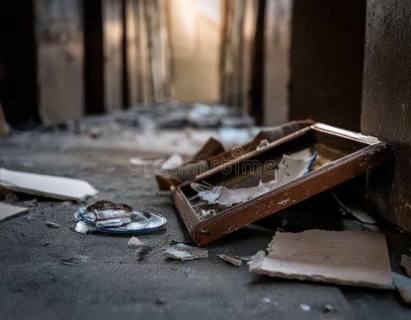 Loss and Emptiness Featuring Elements Like Empty Spaces, Broken Items ...