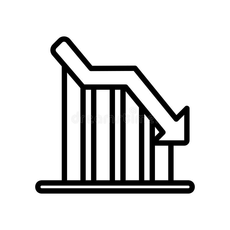 Loss Icon in Line Style about Marketing and Growth for Any Projects ...