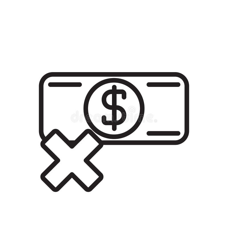 Loss Icon Isolated On White Background, Loss Sign Stock Illustration ...