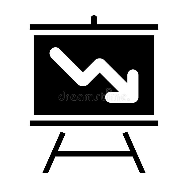 Loss Presentation Icon stock vector. Illustration of vector - 291874362