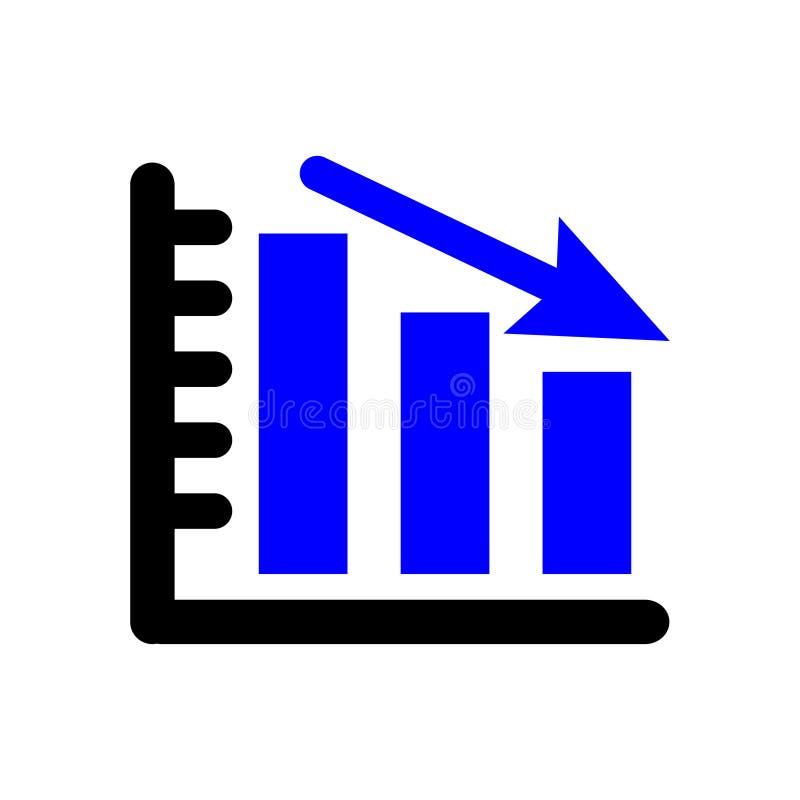 Loss Vector icon stock vector. Illustration of money - 198707074