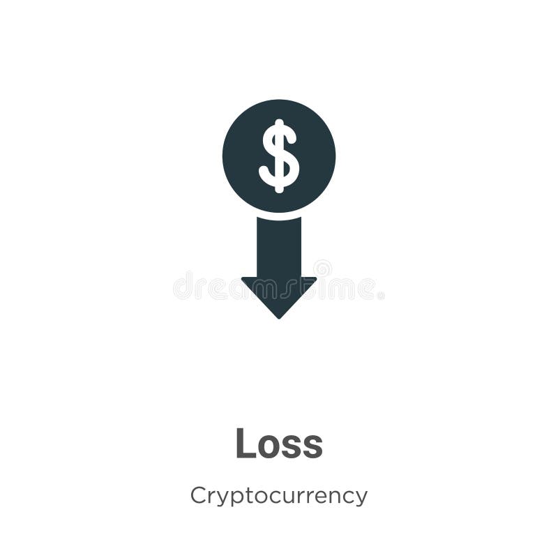 Loss Vector Icon on White Background. Flat Vector Loss Icon Symbol Sign ...