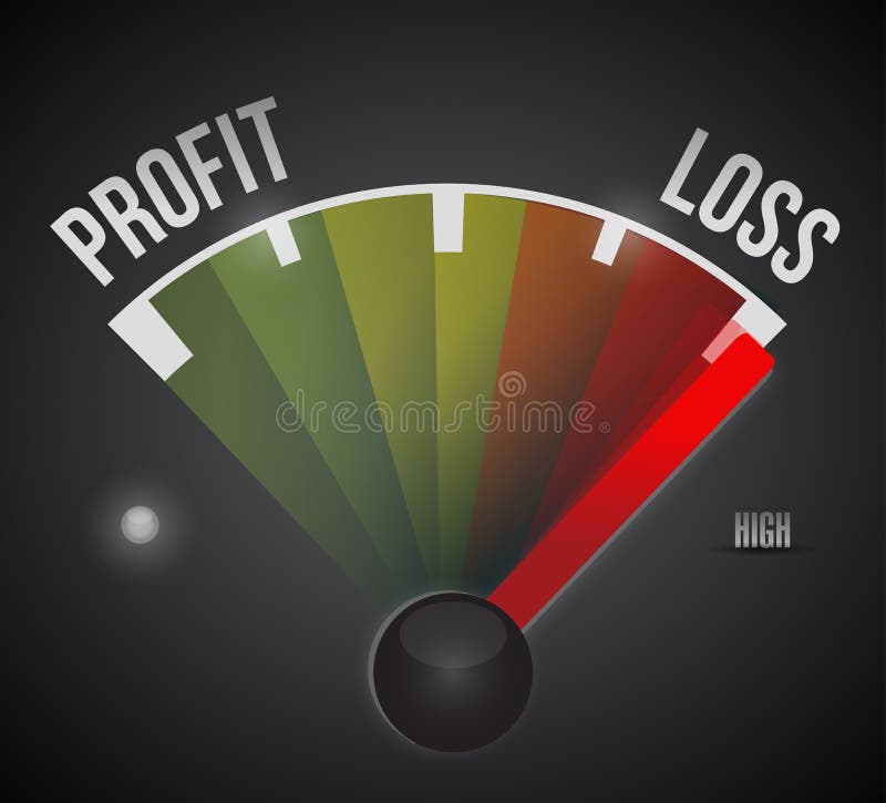 Losses Concept Illustration Design Diagram Stock Illustration ...