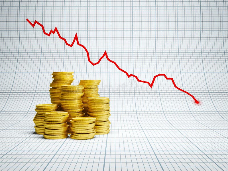 Losses Graph Illustration Design Stock Illustration - Illustration of ...