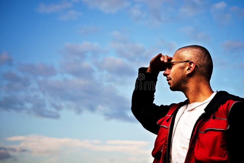 Lost stock photo. Image of peak, bald, clouds, adult - 14325518