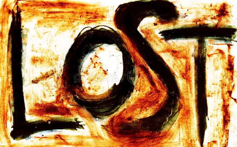 Lost stock photo. Image of letters, lost, inscription - 6869610