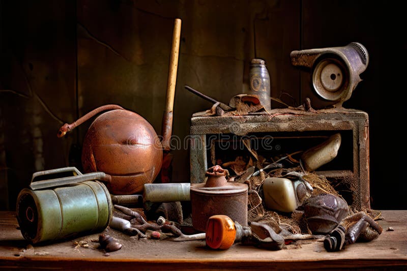 Lost Artifacts Everyday Objects Like Toys and Tools are Scattere Stock ...