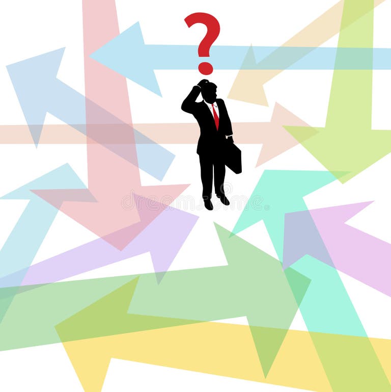 Business Confused Man Silhouette Stock Illustrations – 1,369 Business ...