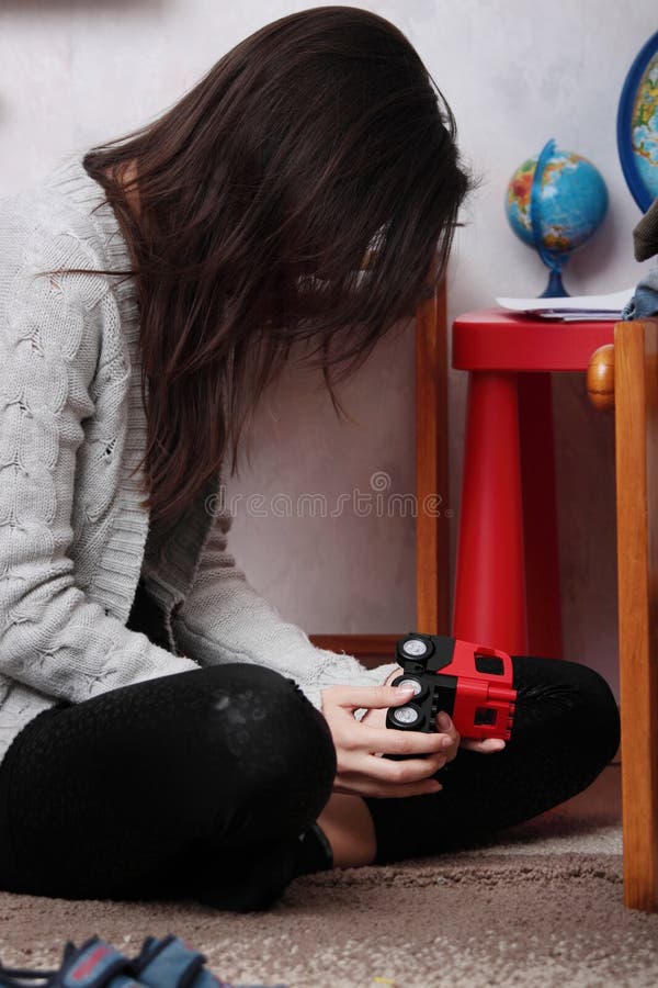 Lost child cries on steps stock image. Image of emotional - 73194817
