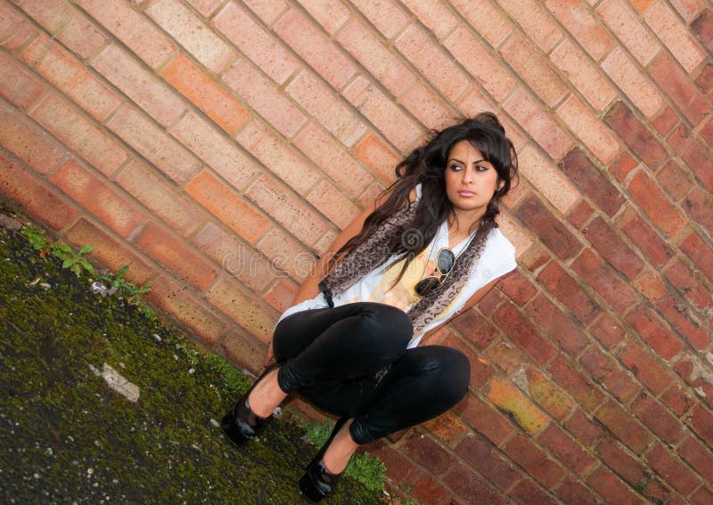 Lost In The City stock photo. Image of adult, avenue, girl - 8020384