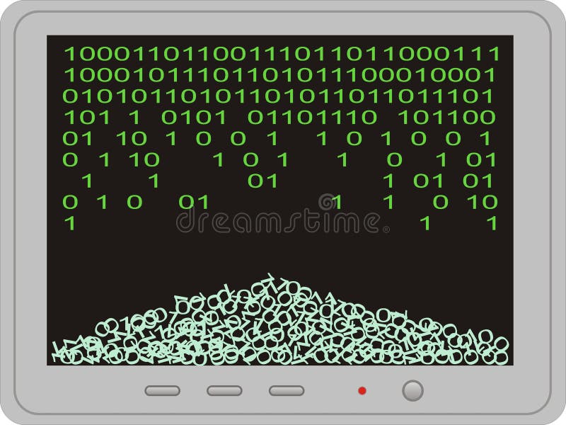 Lost data stock vector. Illustration of computer, personal - 1182516