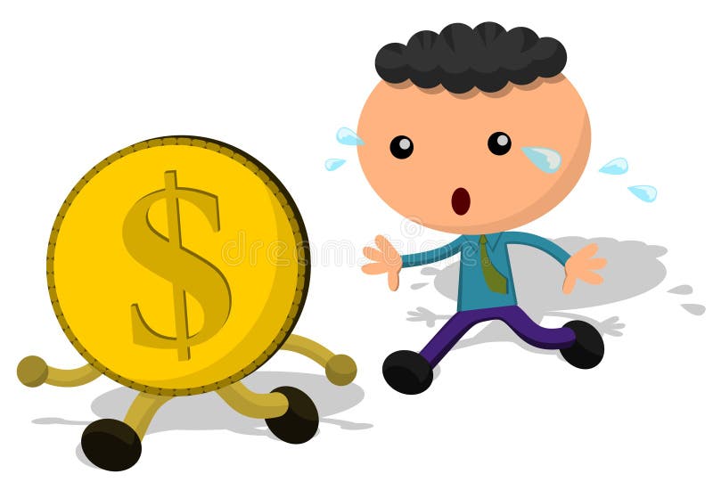 Lost fortune stock illustration. Illustration of debt - 24008108