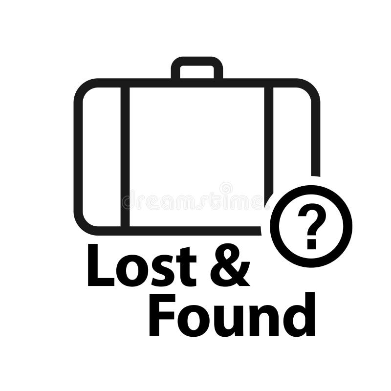 Lost and found icon stock vector. Illustration of mark - 144472599