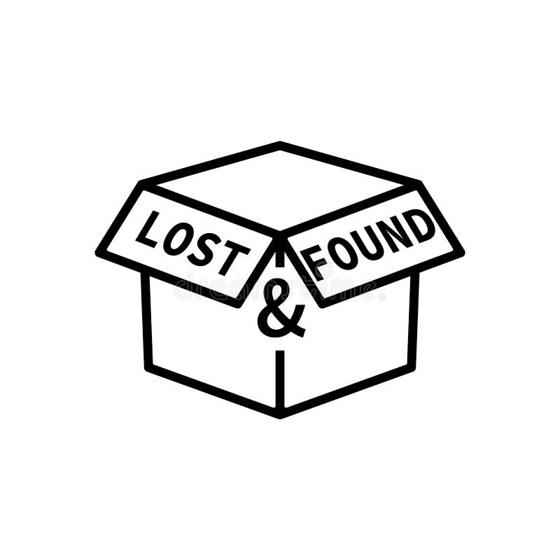 Lost and found icon stock vector. Illustration of mark - 144472599