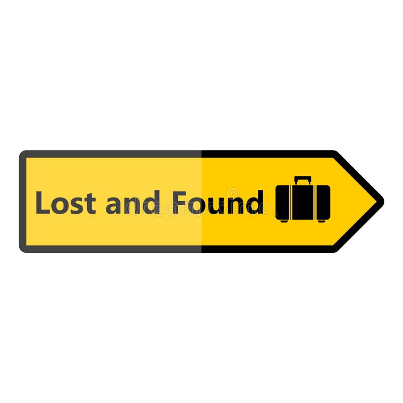 Lost and Found sign stock vector. Illustration of keys - 124322871