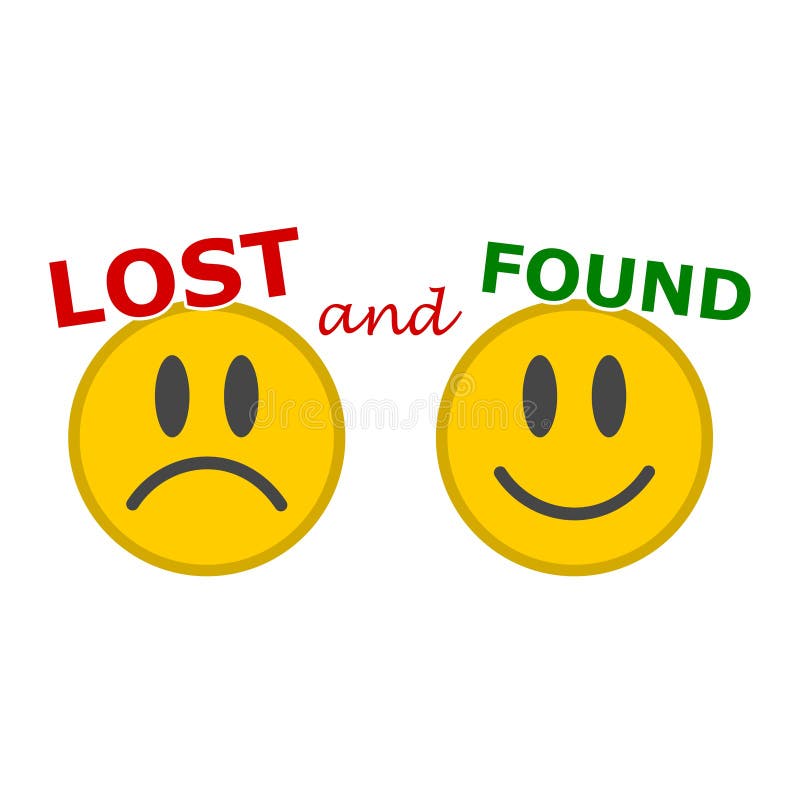 Lost and Found sign stock vector. Illustration of keys - 124322871