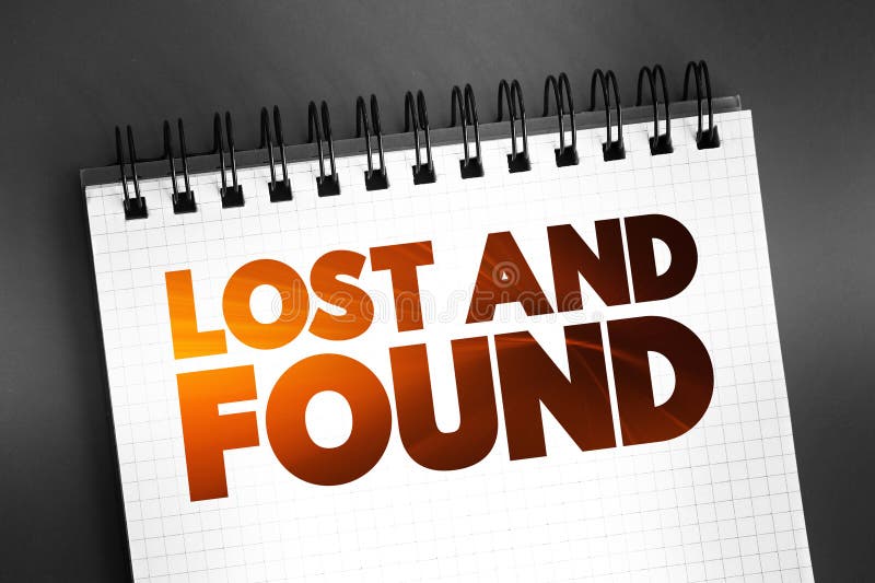Lost Found Text Notepad Concept Background Stock Photos - Free ...