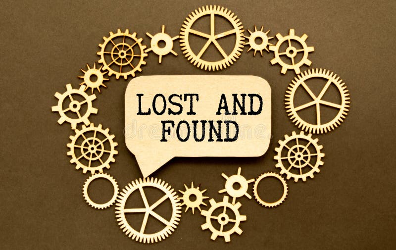 Lost and Found Text Stamp, Concept Background Stock Image - Image of ...