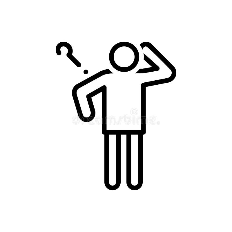 In doubt and lost stock illustration. Illustration of understand - 17165258