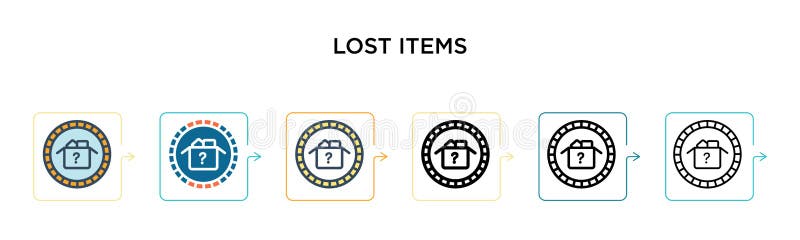 Lost Items Icon Vector Isolated on White Background, Logo Concept of ...