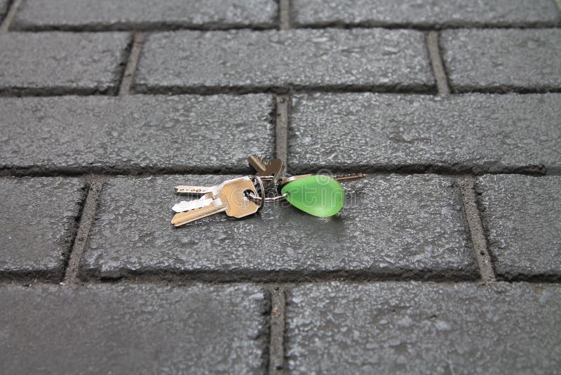 Lost keys stock photo. Image of bunch, street, keys, lost - 66469894