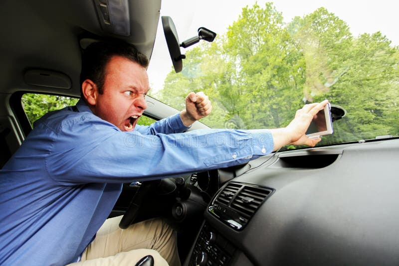 Angry driver stock photo. Image of anger, male, enraged - 44751488