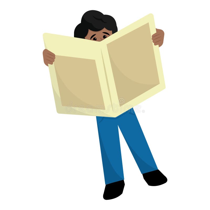 Lost man with map. Vector stock vector. Illustration of urban - 379356170