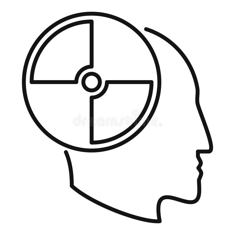 Lost Memory Icon Outline Vector. Health Dementia Stock Vector ...