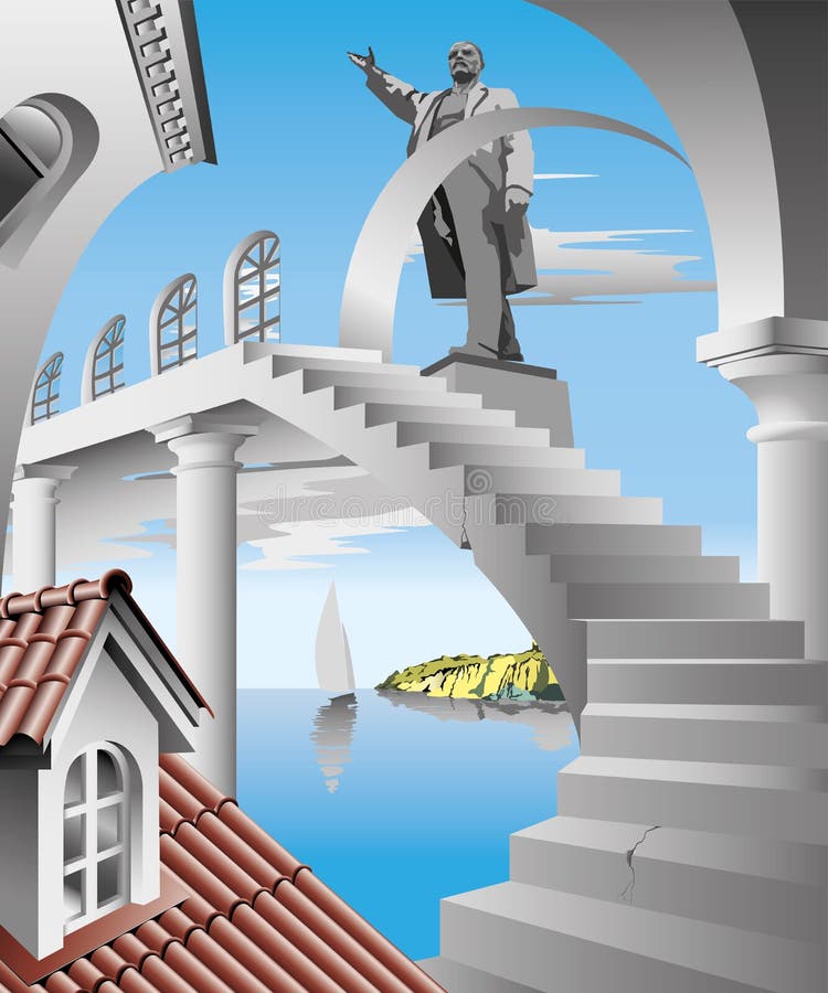 Lost in memory. stock vector. Illustration of bizarre - 145083516