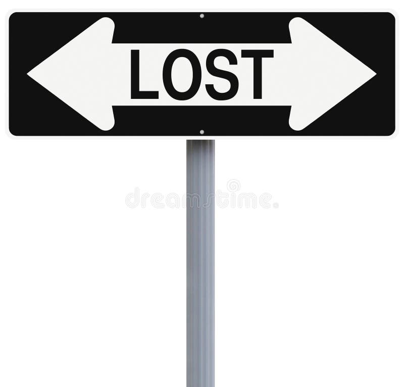 Lost stock image. Image of sign, confusion, making, unsure - 51103575