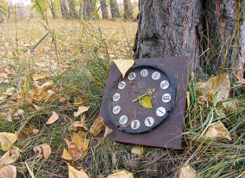 Lost Clock in the Soil stock image. Image of missed, treasure - 75085281