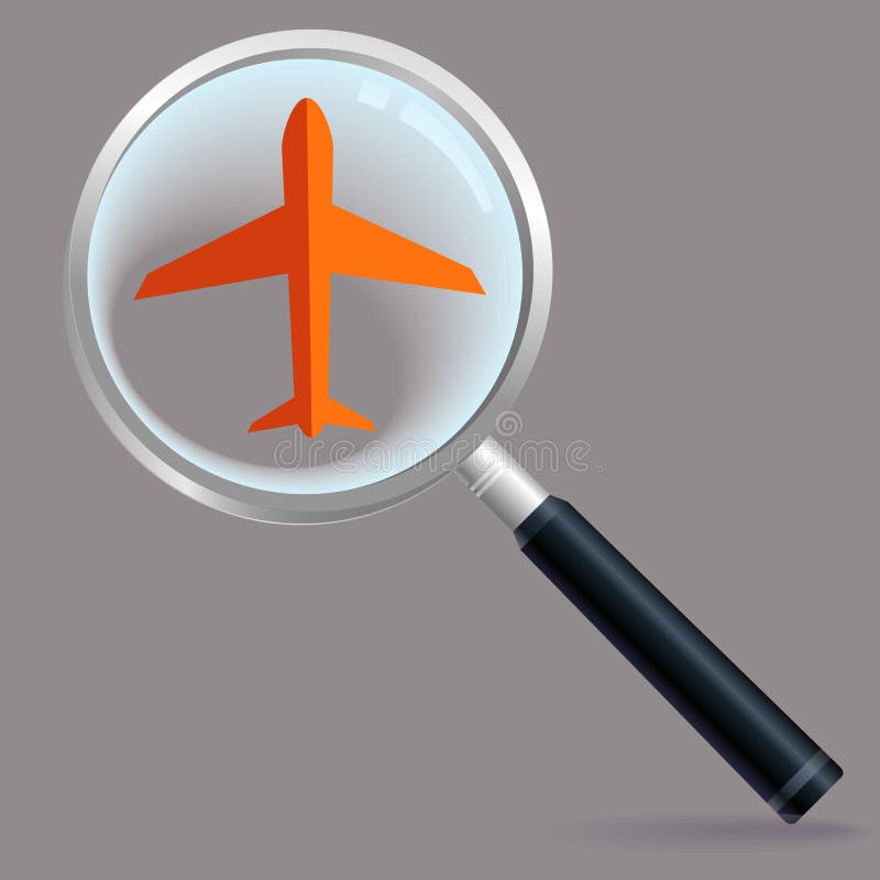 Lost plane stock vector. Illustration of glossy, focus - 50636657