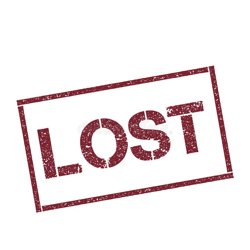 Lost rubber stamp stock illustration. Illustration of illustration ...