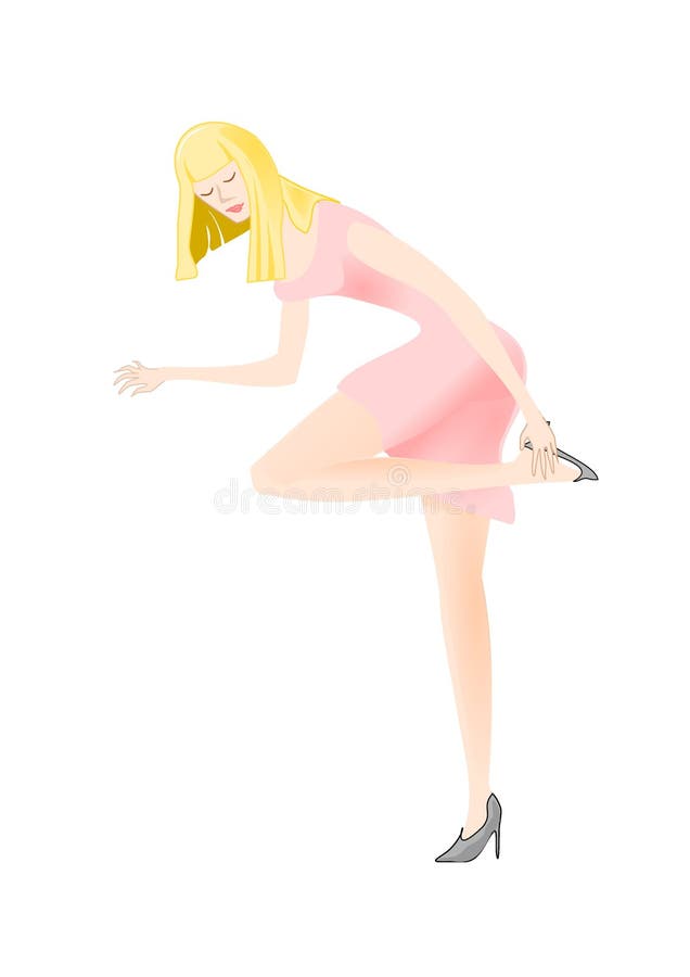Lost shoe stock vector. Illustration of shopping, girl - 10691797
