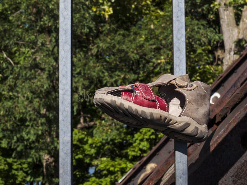 Lost Shoe stock photo. Image of ecology, footprint, outdoor - 11880402
